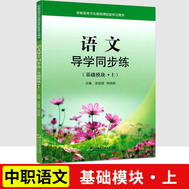 职教高考文化基础课配套学习用书 语文导学同步练基础模块上册下册 中职生对口升学考试中职数学导学同步练配高教版职高练习册 语文基础模块上册