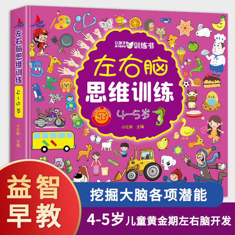 左右脑思维4-5岁全脑开发专注力逻辑力想象力益智游戏