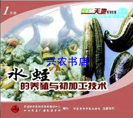 蚂蝗养殖技术资料大全6书籍2视频U盘药用水蛭苗孵化水泥池养水蛭