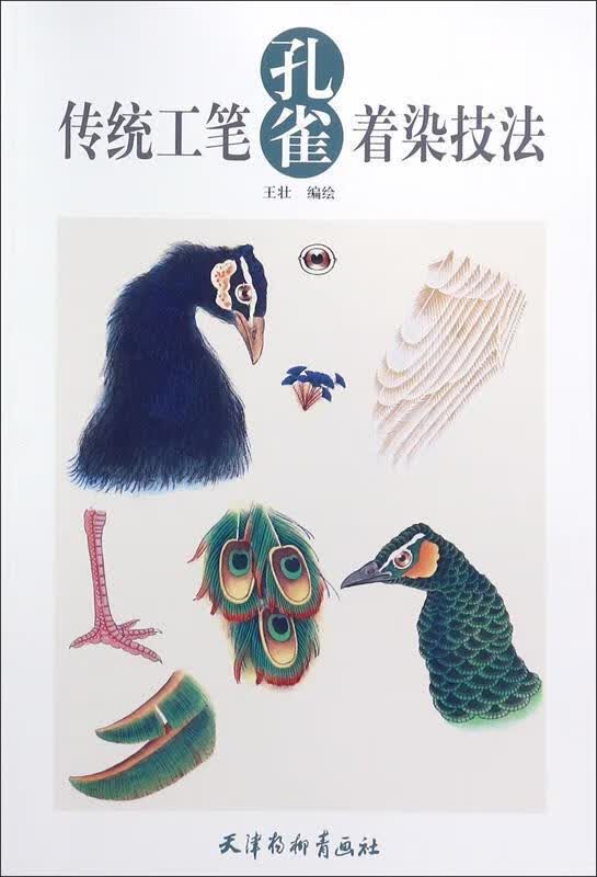 传统工笔孔雀着染技法