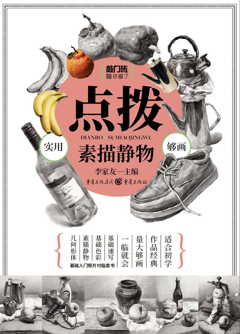 敲门砖之点拨：素描静物{京东现货}