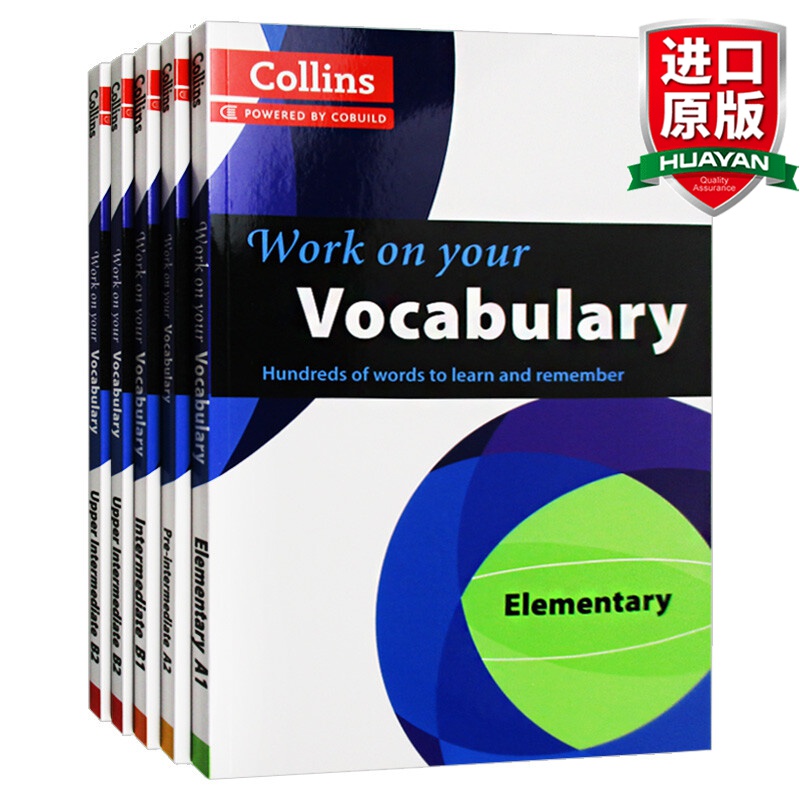 英文原版 柯林斯攻破你的词汇 Collins Work on Your Vocabular 5册套装 全英文版