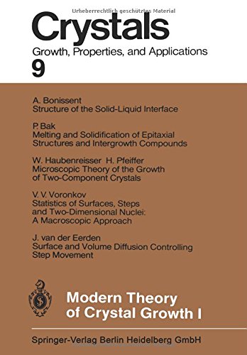 Modern Theory of Crystal Growth I