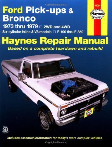 Ford pick-ups F-100-F-350 & Bronco (1973-1979) Haynes Repair Manual (USA)