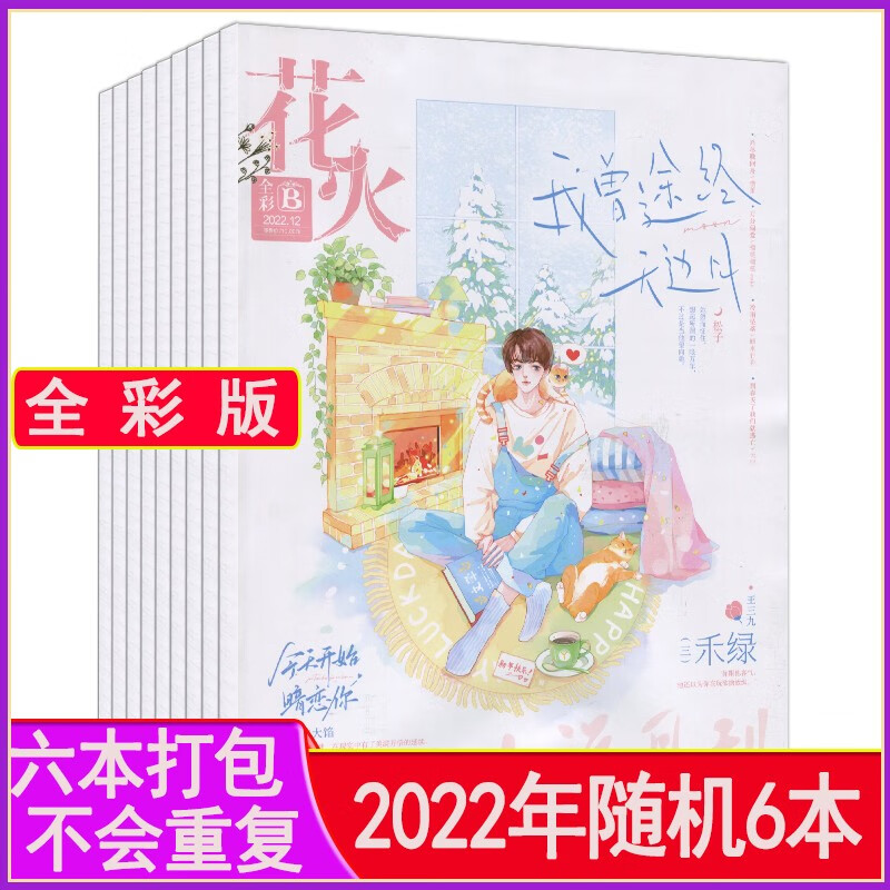 多种套装自选】花火杂志志2023年1A-8A打包（半年/全年订阅2024）2022过期刊魅丽花火系列锦色青春爱格女生言情校园文学都市小美好 全彩版2022年6本