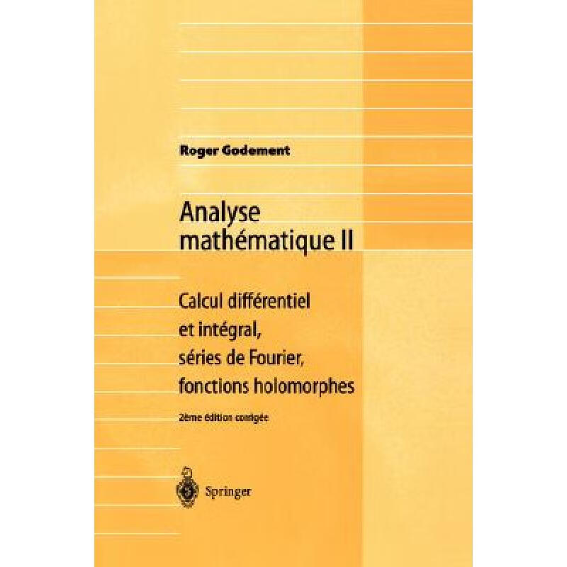 Analyse mathematique II : Calcul differentie...