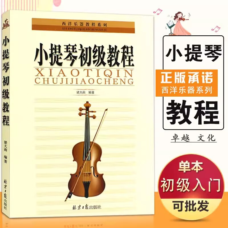 【现货速发】小提琴初级教程西洋乐器教程梁大南著新手自学由浅入深教程演奏入门初级起步自学者练习曲基础