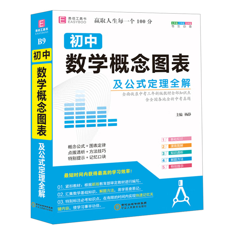 2023小手册 初中数学概念图表及公式定理全解 人教版基础知识手册