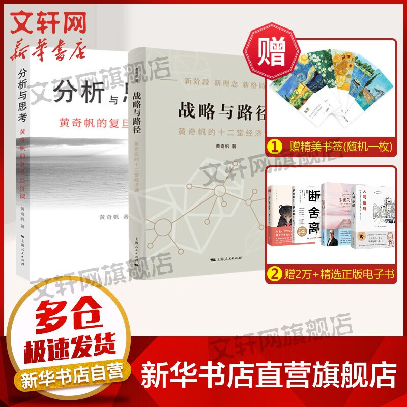 黄奇帆系列作品 可选战略与路径、分析与思考、结构性改革、国内大循环 经济金融类书籍 分析与思考+战略与路径 定价:196