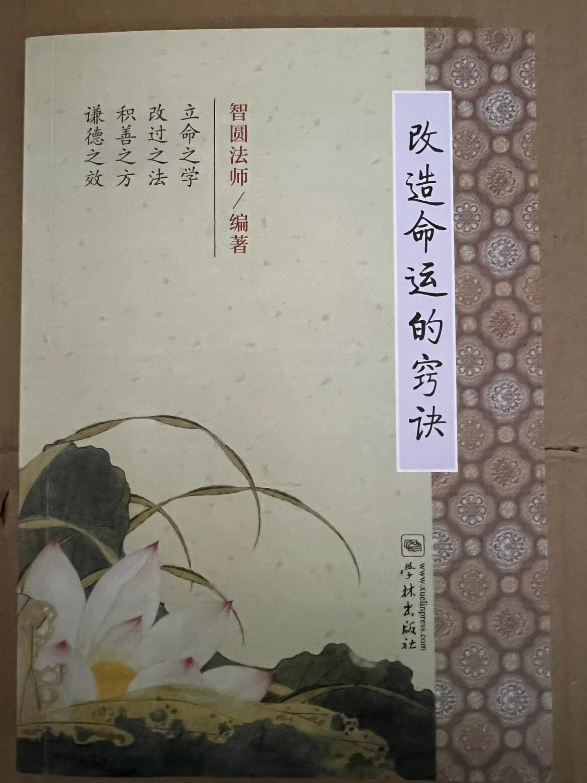 特惠 改造命运的窍决 益师讲解 立命之学，改过之法，积善之方，谦德之效！对您特别有帮助