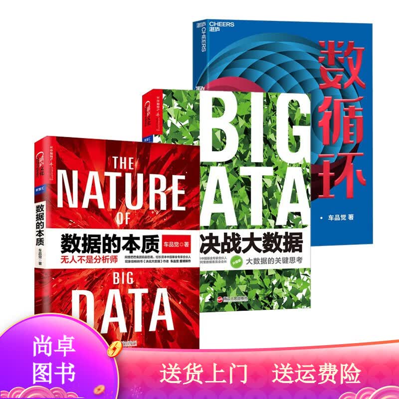 管理图书（数据的本质+决战大数据+数循环）湛庐图书 车品觉数据三部曲