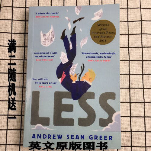 英文原版 分手去旅行 莱斯 普利策 Less by Andrew Sean Greer