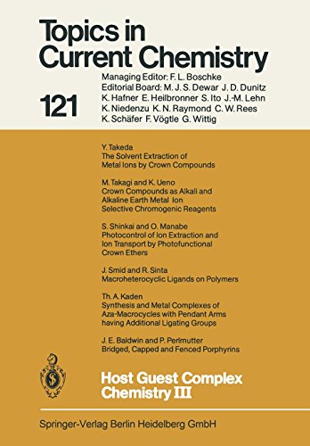 Host Guest Complex Chemistry III