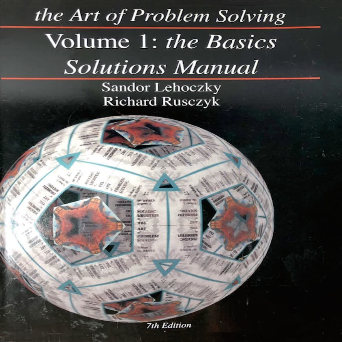 The Art of Problem Solving, Vol. 1/2 Solution 1