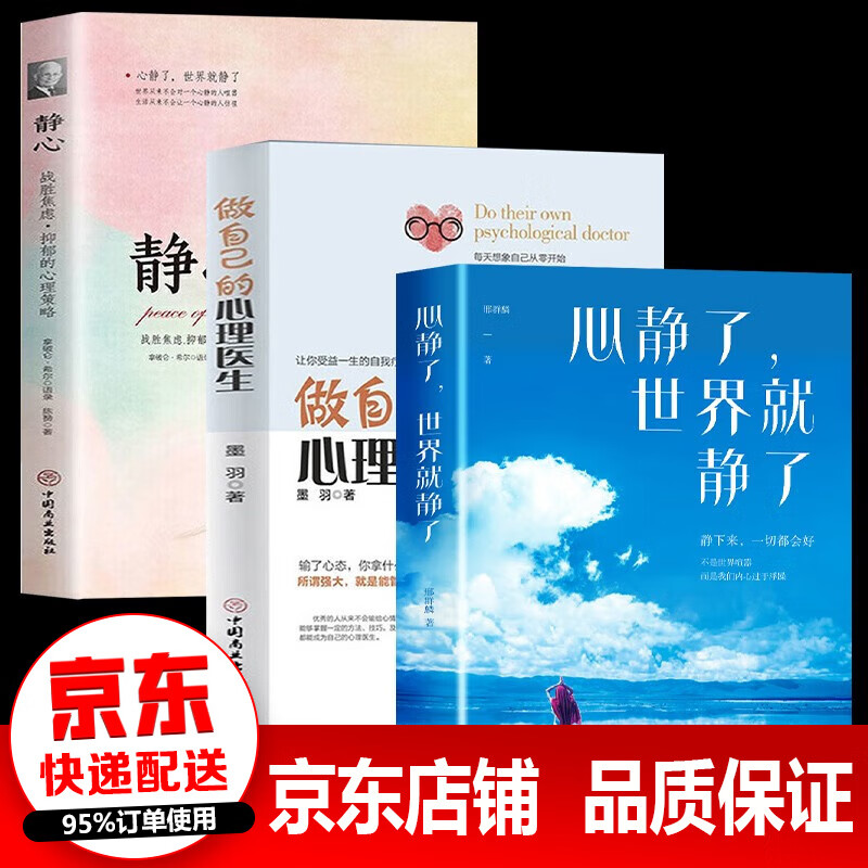 速发 心静了世界就静了 把生活过成你想要的样子 静心书籍简单做事与自己和解 做自己的心理医生 励志与成功书籍 全3册心静了+做自己的心理医生+静心