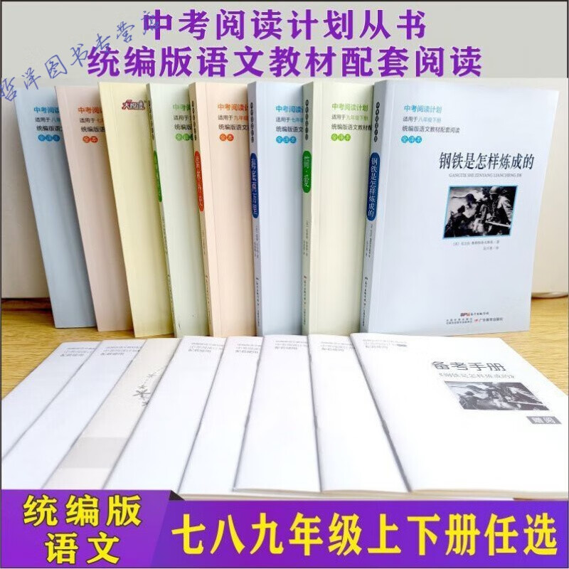 中考阅读计划从书七八九年级上下册语文统编版红星照耀中国昆虫记简爱钢铁是怎样炼成的儒林外史海底两万里骆驼祥子名人传等书籍 昆虫记+红星照耀中国 八年级上册