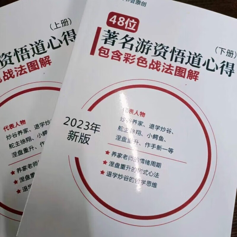 【现货速发】悟道48位游资心得和彩页图解-思维认知能力提升千博诚 上册+下册