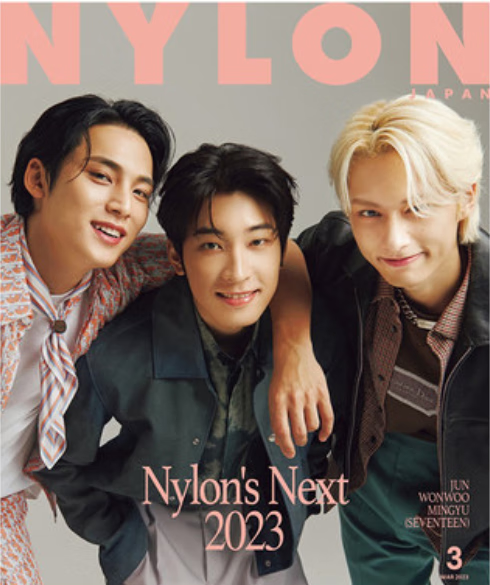 现货进口版NYLONJAPAN三月号封面seventeen文俊辉JUN圆佑珉奎日本杂志2023年49 23年49 23年49