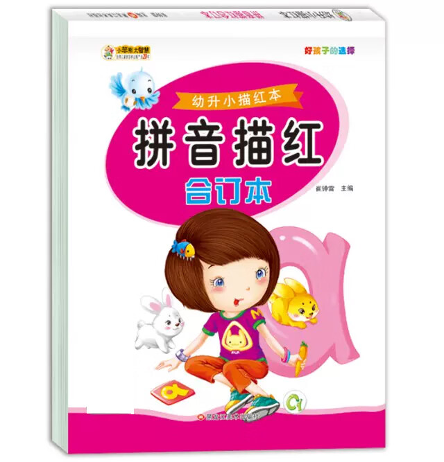 【套装10本】小笨熊大智慧幼升小描红本合订本汉字描红拼音描红声母韵母数字描红笔顺描红幼小衔接幼儿园每日 拼音描红 合订本