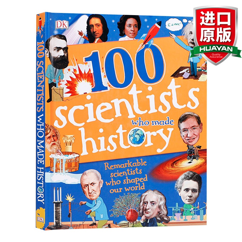 100 Scientists Who Made History 英文原版 100位创造历史的科学家儿童名人历史故事 英文版 进口英语原书籍
