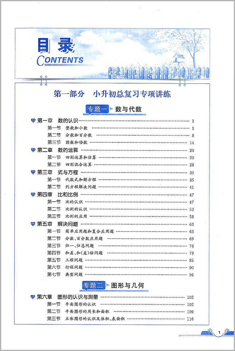 小升初毕业总复习全解数学 通用版 人教苏教北师大等各种教材版本适用附模拟冲刺试卷 小升初数学总