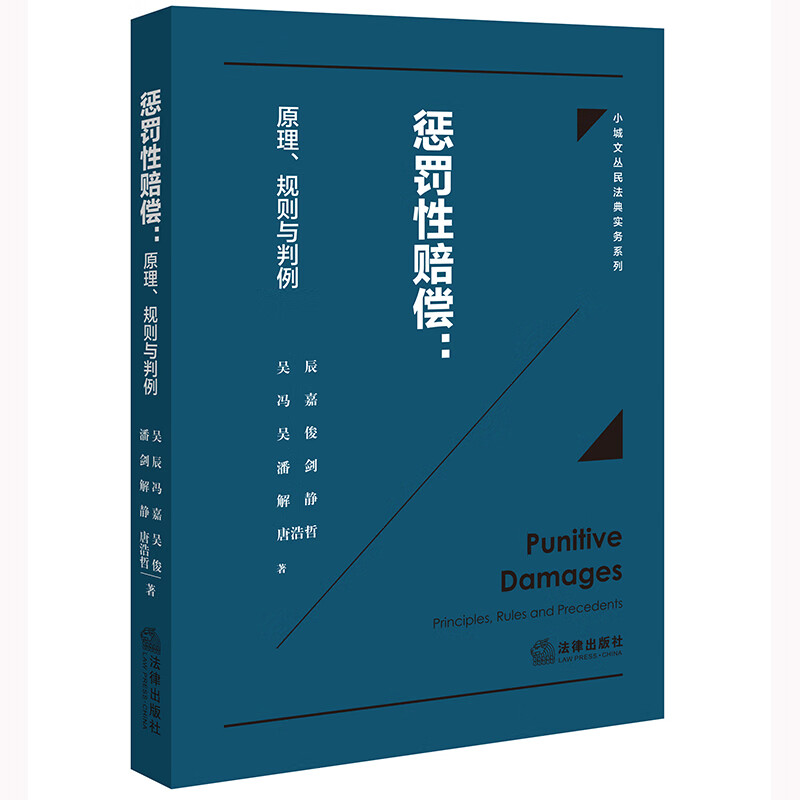 惩罚性赔偿：原理、规则与判例 吴辰 冯嘉 吴俊 潘剑 解静 唐浩哲著 小城文丛民法典实务系列 法律出版社