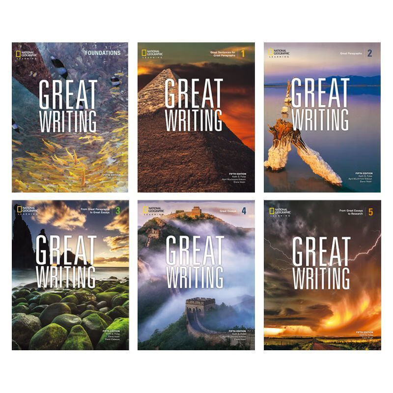 新版美国大Great Writing全6册初学 全套6本(F级-5级)
