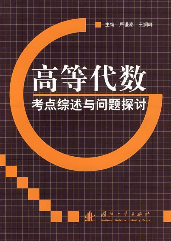 高等代数考点综述与问题探讨 严谦泰,王澜峰主编