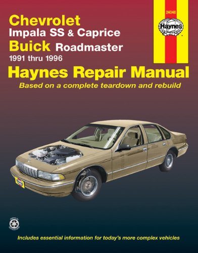 Chevrolet V8, Impala SS, Caprice & Buick Roadmaster (1991-1996) Haynes Repair Manual