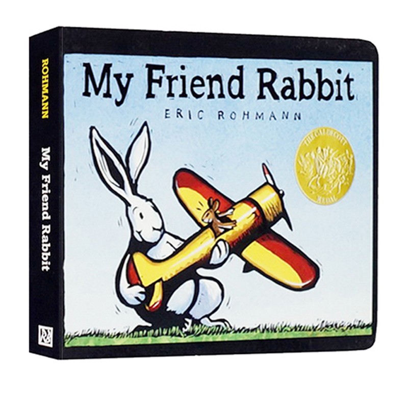 英文原版 My Friend Rabbit 我的兔子朋友 凯迪克金奖 幽默有趣的图画书 亲子睡前阅读故事有声读物 . 梦想童趣城