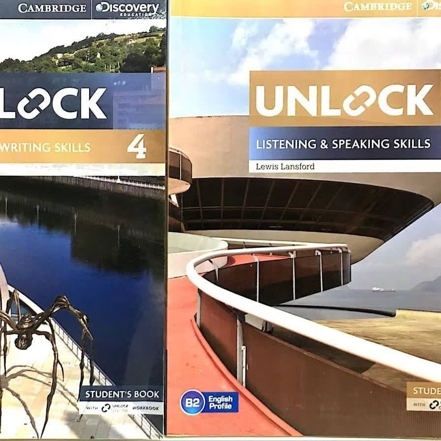 版unlock学 听说 读写1~4级别 彩色版 4级别 听说+读写
