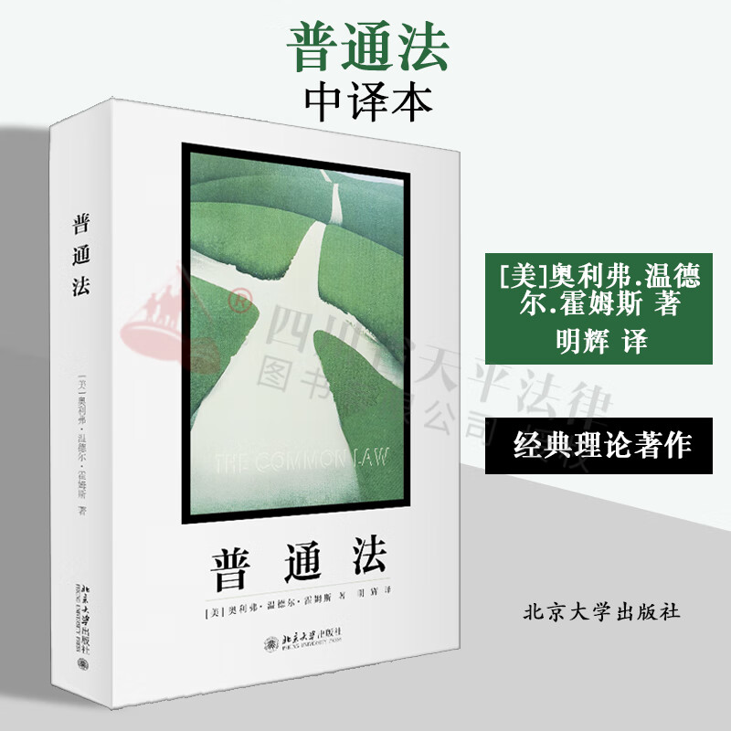 2023新书 普通法 [美] 奥利弗·温德尔·霍姆斯 明辉 译 北京大学出版社 高法院大法官霍姆斯一部法学著作 本书系该书的中译本 9787301338155