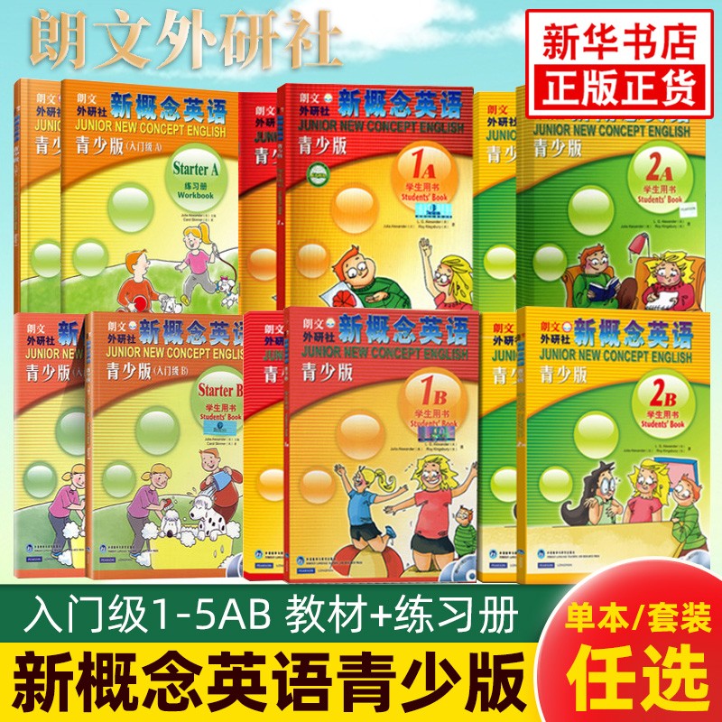 【学生用书+练习册+教师用书可选】朗文外研社新概念英语青少版入门级1级-5级AB 初高中小学生新概念英语英文零基础自学教材 【教师用书】入门级