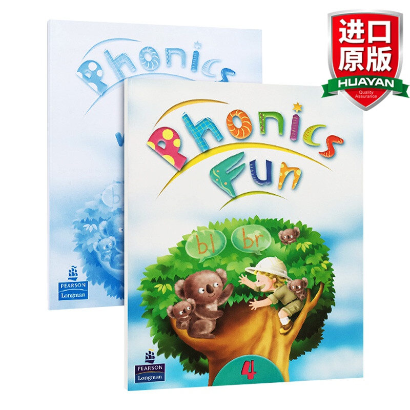 英文原版 培生朗文自然拼读 第四级 Longman Phonics Fun 4 香港小学教材 全英文版