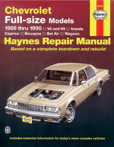 Chevrolet full-size V6 & V8 petrol, Impala, Caprice, Biscayne, Bel Air, Kingswood &