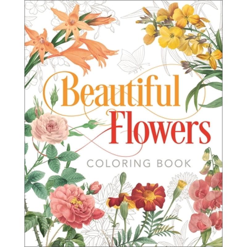 Beautiful Flowers Coloring Book