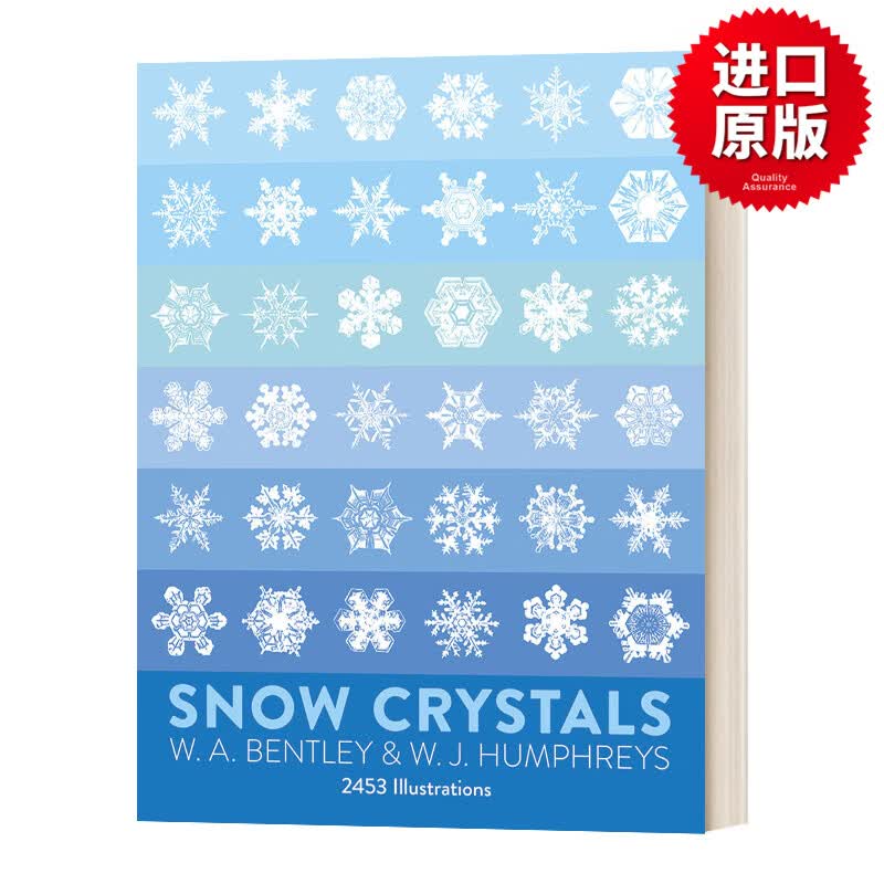 雪晶 拍摄图片集 Snow Crystals 英文原版摄影读物 进口英语书籍