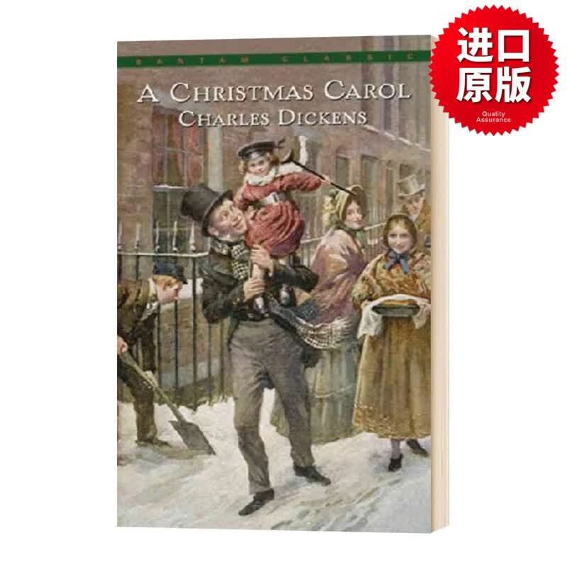 圣诞颂歌 英文原版小说 A Christmas Carol 英文版世界文学名著 初高中大学英语阅读小说书 查尔斯狄更斯 Bantam Classic