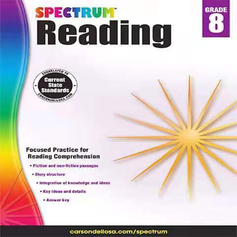练习册Spectrum Science Workbook Grade 3/4/5/6/7/8 G8