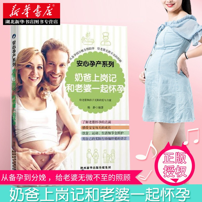 奶爸上岗记 和老婆一起怀孕 从备孕到分娩全程陪伴 照顾孕妇的书籍大全怀孕期十月怀胎怀孕  湖北新华