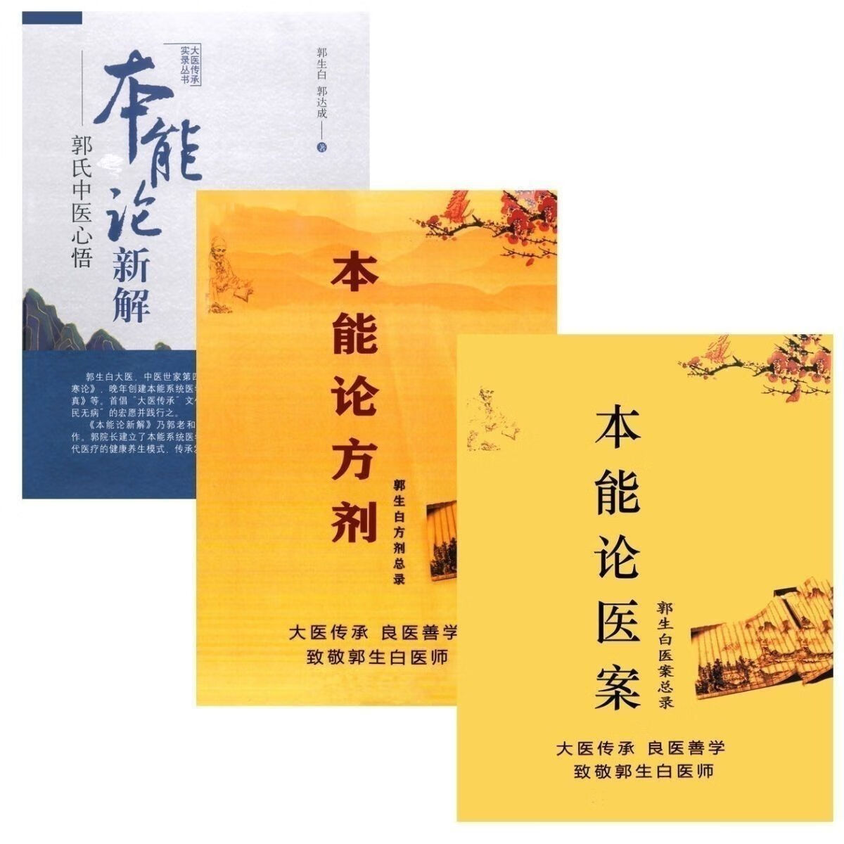 郭生白本能论 新解医案方剂 医案论 三本合售 郭生白大医传承 3本合售