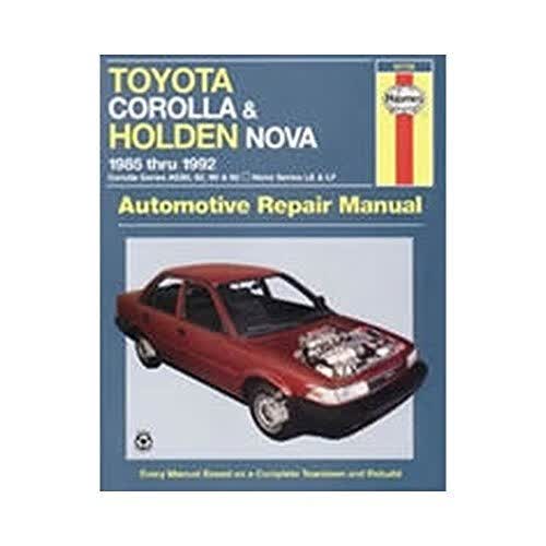 Toyota Corolla & Holden Nova (85-92) Haynes Repair Manual