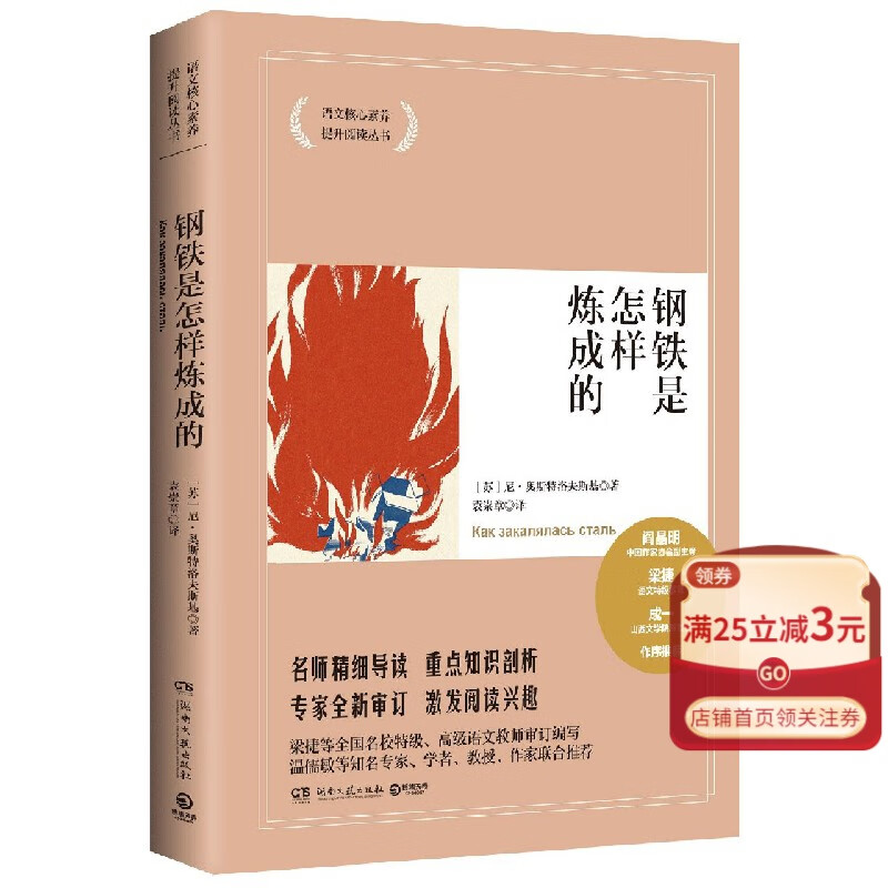 【官方】钢铁是怎样炼成的/语文核心素养提升阅读丛书 书籍