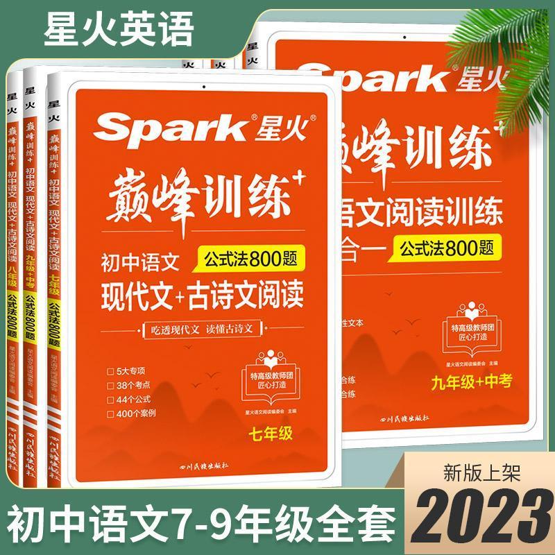 2023星火理解七八中考现代文课外 九年级/初中三年级 初中语文现代文+古诗文阅读