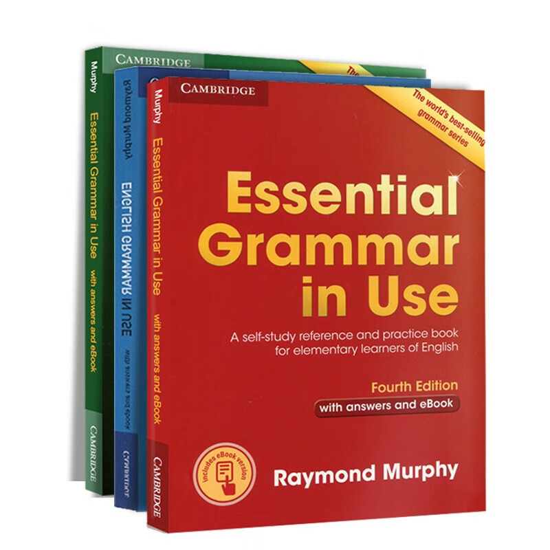 【原版进口】English Essential Grammar in Use剑桥初级中级高级 剑桥大学出版社英语语法书 剑桥英语语法教材 grammar in use 中级 剑桥语法书初中高3册全套