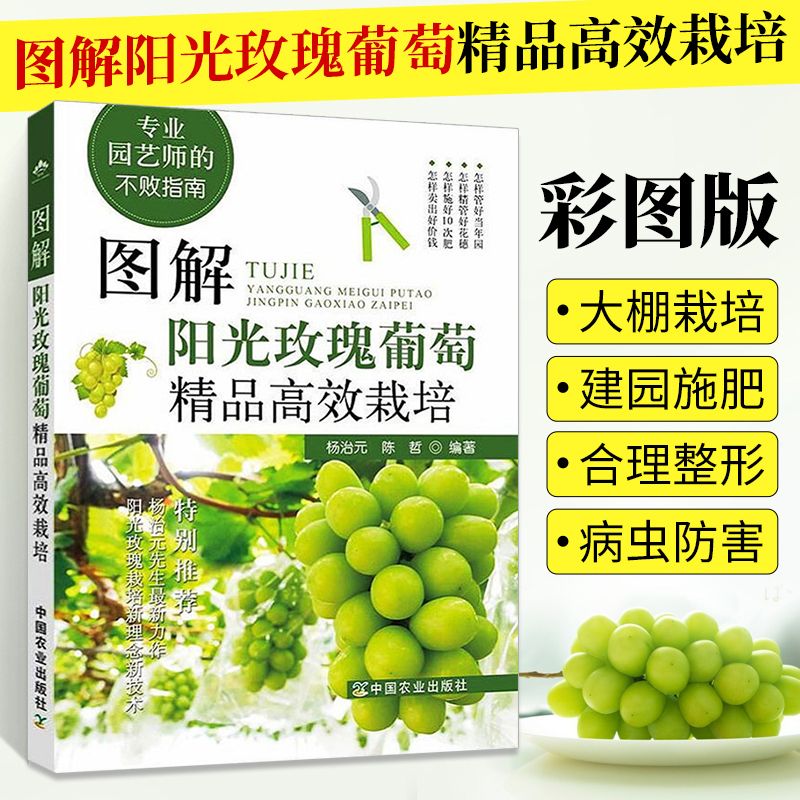 图解阳光玫瑰葡萄精品高效栽培种植技术大全书籍农业大棚种植的书园林花卉果树病虫草害诊断与防治合理整修修