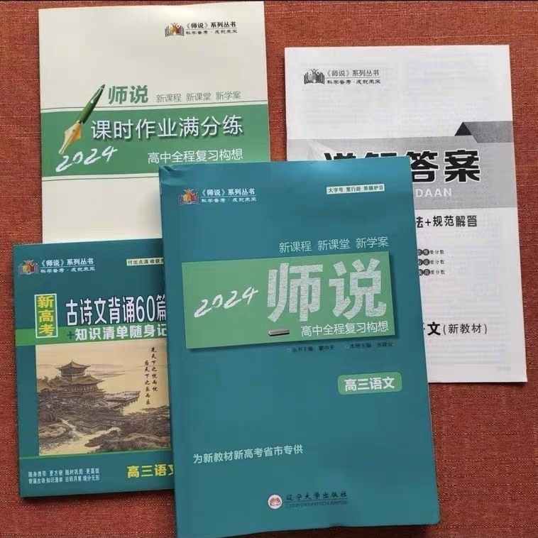 2024师说系列丛书师说高中全程复习构想高三一轮新教材 语文