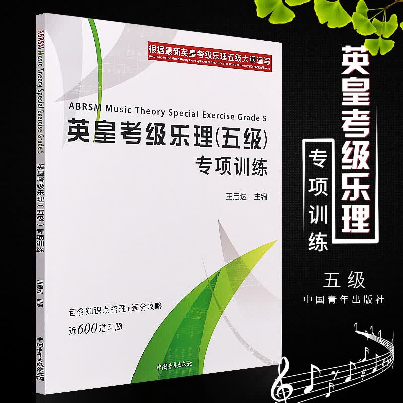 英皇考级乐理五级专项训练 根据新英皇考级乐理五级大纲编写 附600道习题 中国青年出版社 英皇乐理考级模拟试题书籍