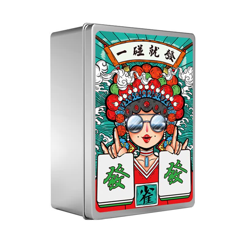 国潮麻将扑克牌铁盒 默认规格