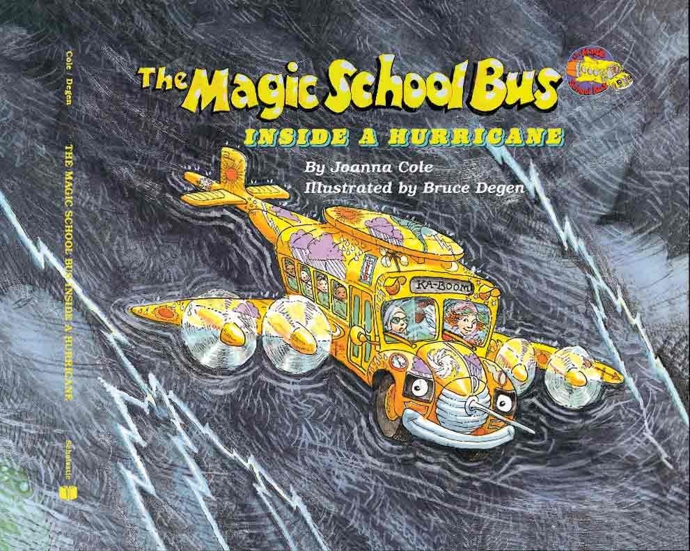 学乐神奇校车动画版绘本：穿越飓风 1册 英文原版 科普绘本 Scholastic Magic School Bus Inside a Hurricane 7-12岁